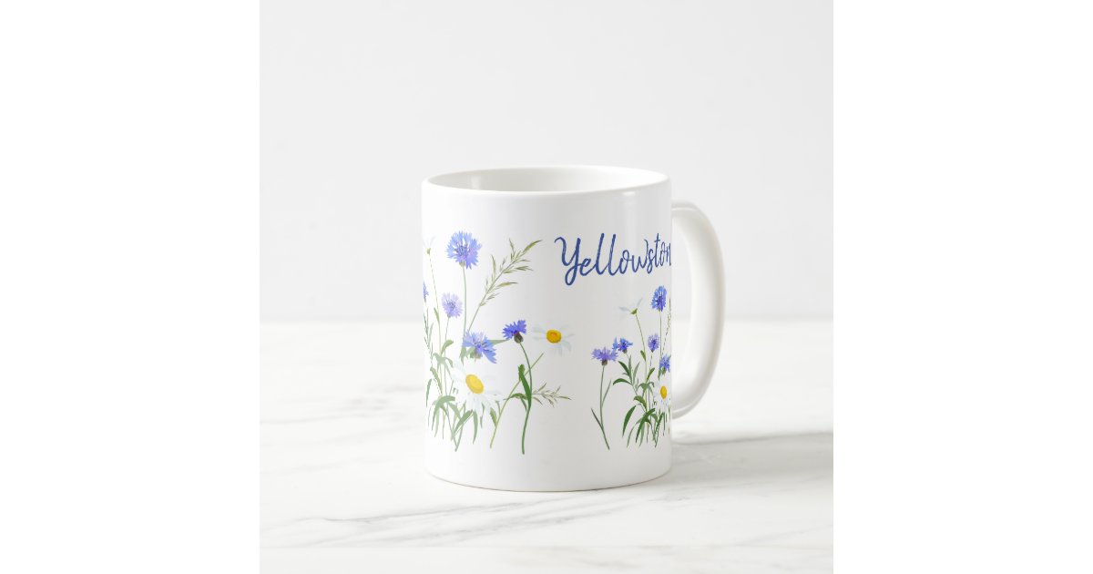 イエローストーンワイルドフラワーマグ コーヒーマグカップ | Zazzle.co.jp