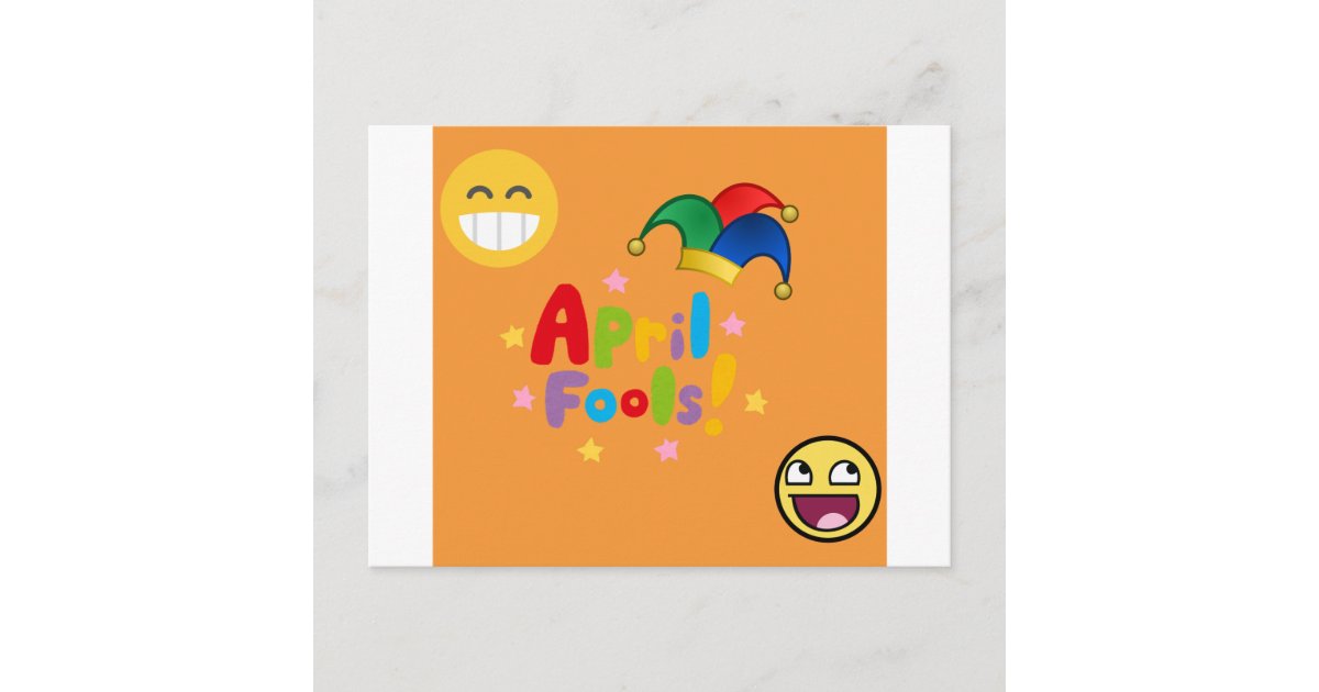 エイプリルフールズデイポストカード ポストカード | Zazzle.co.jp