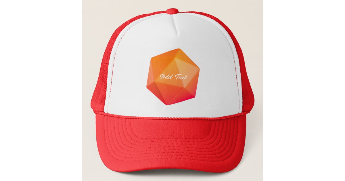 オレンジスタイリッシュ色のクリスタルファンタスティックキャップすごい キャップ | Zazzle.co.jp