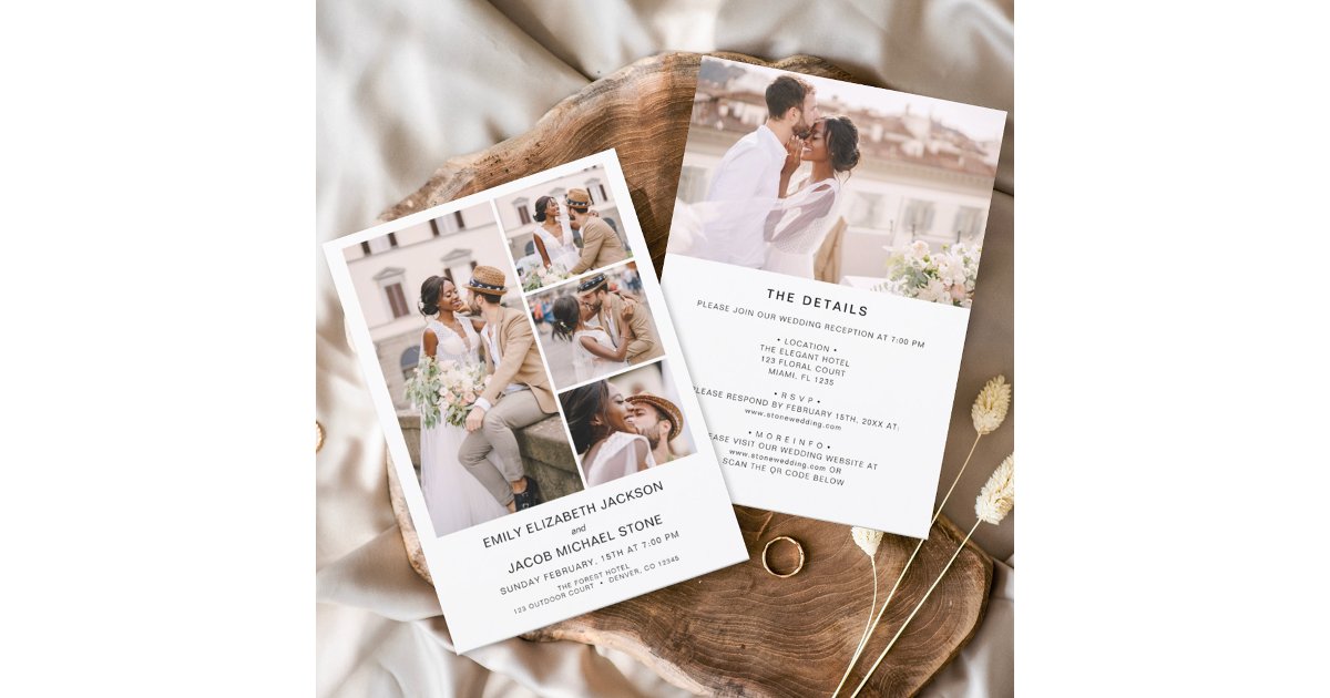 オールインワンミニマリスト写真ホワ結婚イト | Zazzle.co.jp