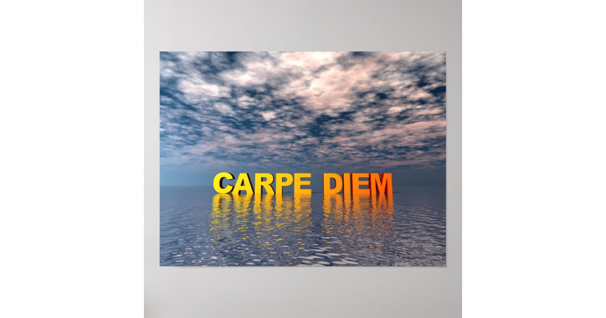 カルペディエム ポスター | Zazzle.co.jp