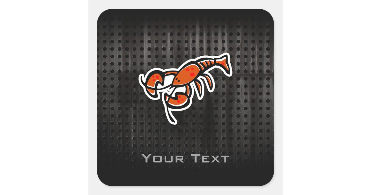 グランジロブスター スクエアシール | Zazzle.co.jp