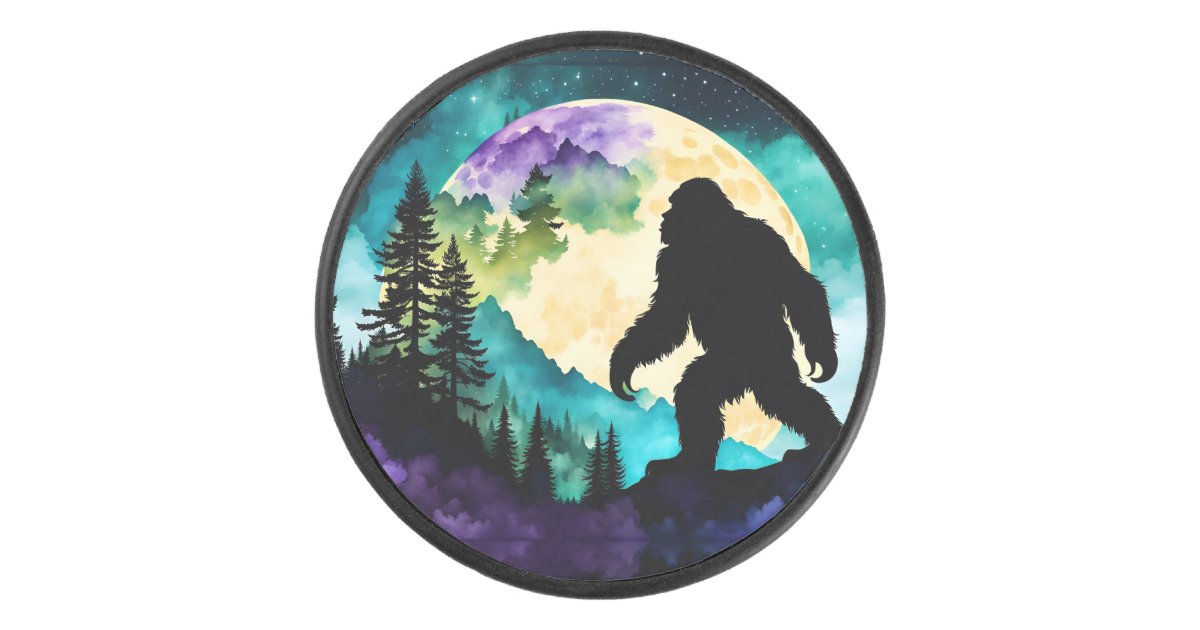 サスカッチ満月オンザマウンテンII アイスホッケーパック | Zazzle.co.jp