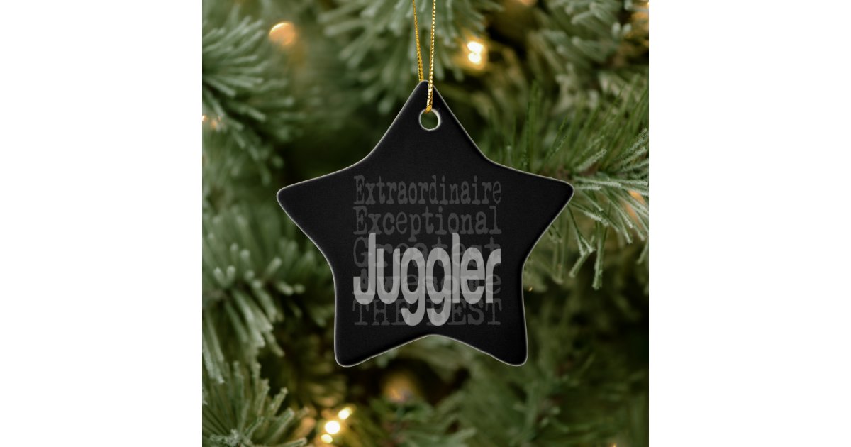 ジャグラー超並外セラミックオーナメント セラミックオーナメント | Zazzle.co.jp
