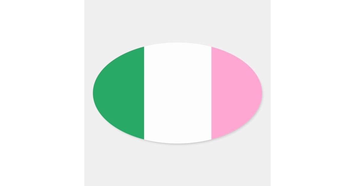 ニューファンドランド・トリカラー国旗（カナダ） 楕円形シール | Zazzle.co.jp