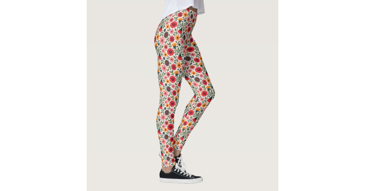 明るい夏の花 レギンス | Zazzle.co.jp
