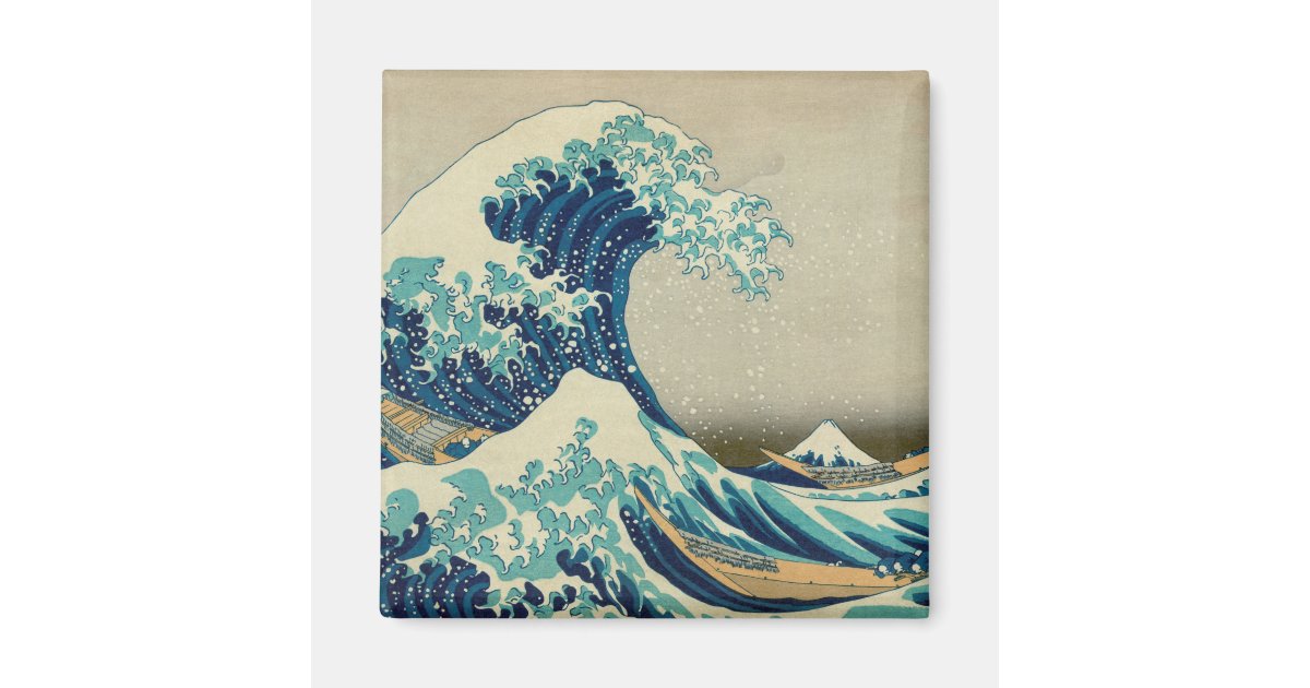 神奈川素晴らし美術の波日本の動/日本 マグネット | Zazzle.co.jp