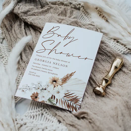 美しいボヘミアン赤ちゃんシャワー 招待状 | Zazzle.co.jp