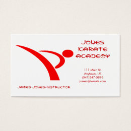 武道名刺-ビジネスカードデザイン | Zazzle.co.jp