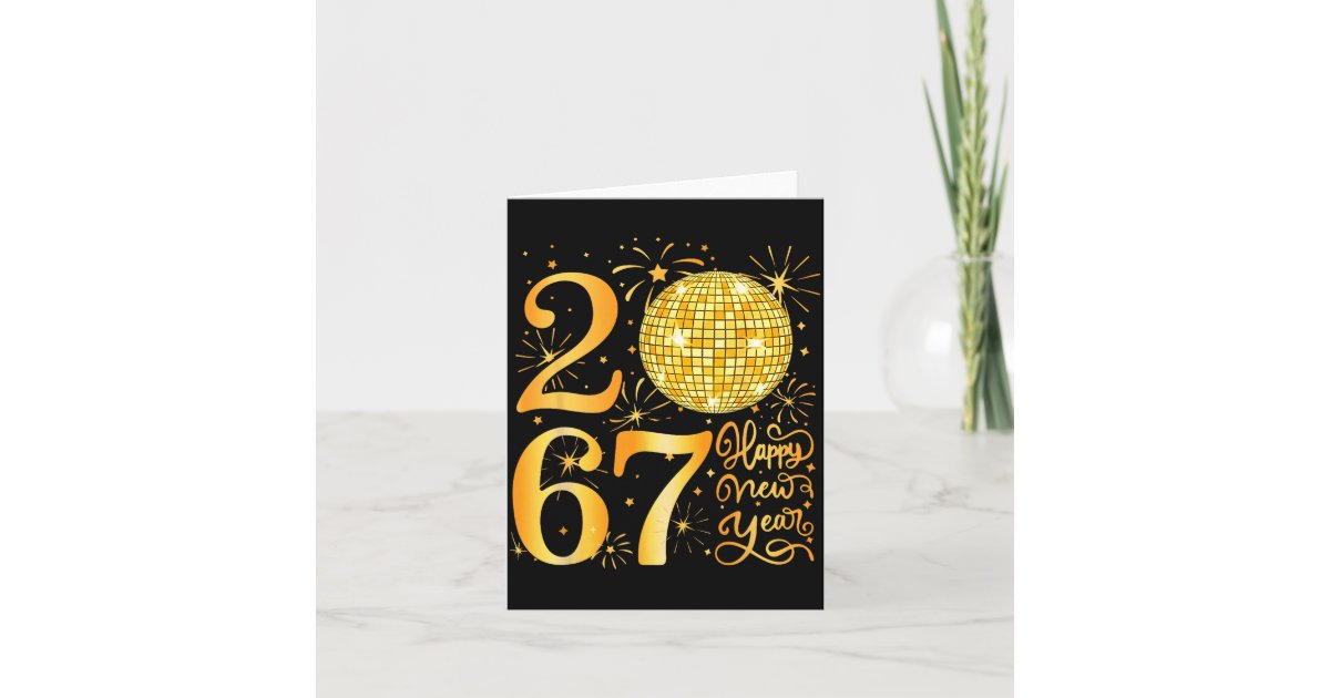 2067年をHappyに！67 六七 ミーム 新年 カード | Zazzle.co.jp