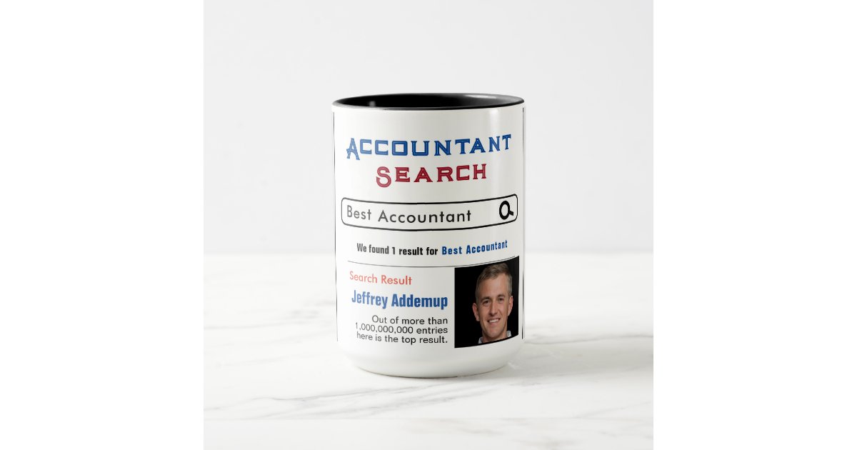 Accountantカスタム最高の検索ギフトマグ マグカップ | Zazzle.co.jp