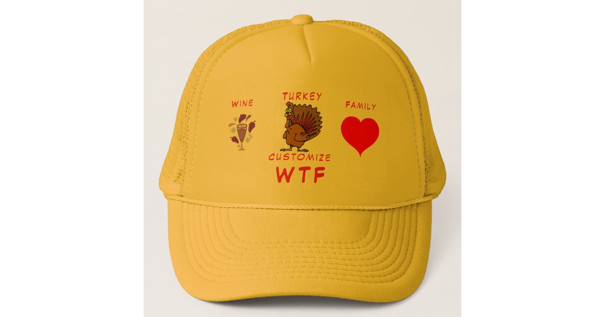 WTFワインターキーファミリーサンダー_コーブ キャップ | Zazzle.co.jp